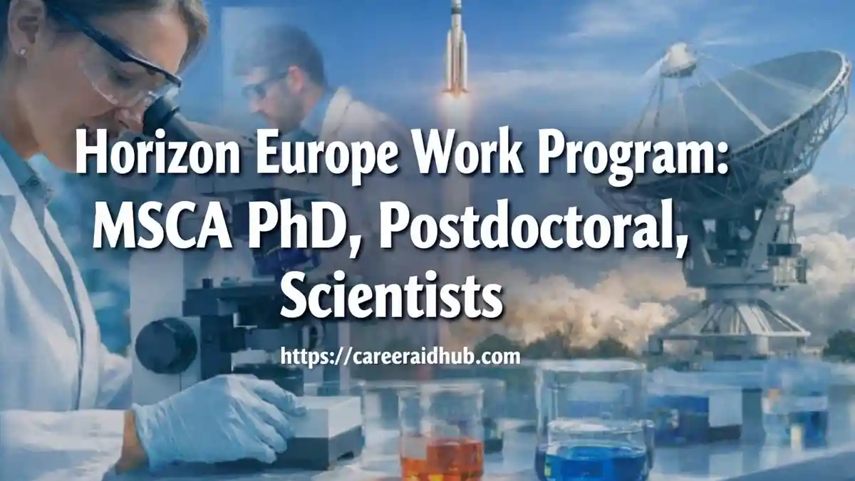 Horizon Europe Programs: MSCA - PhD, Postdoctoral, Scientists - Career ...