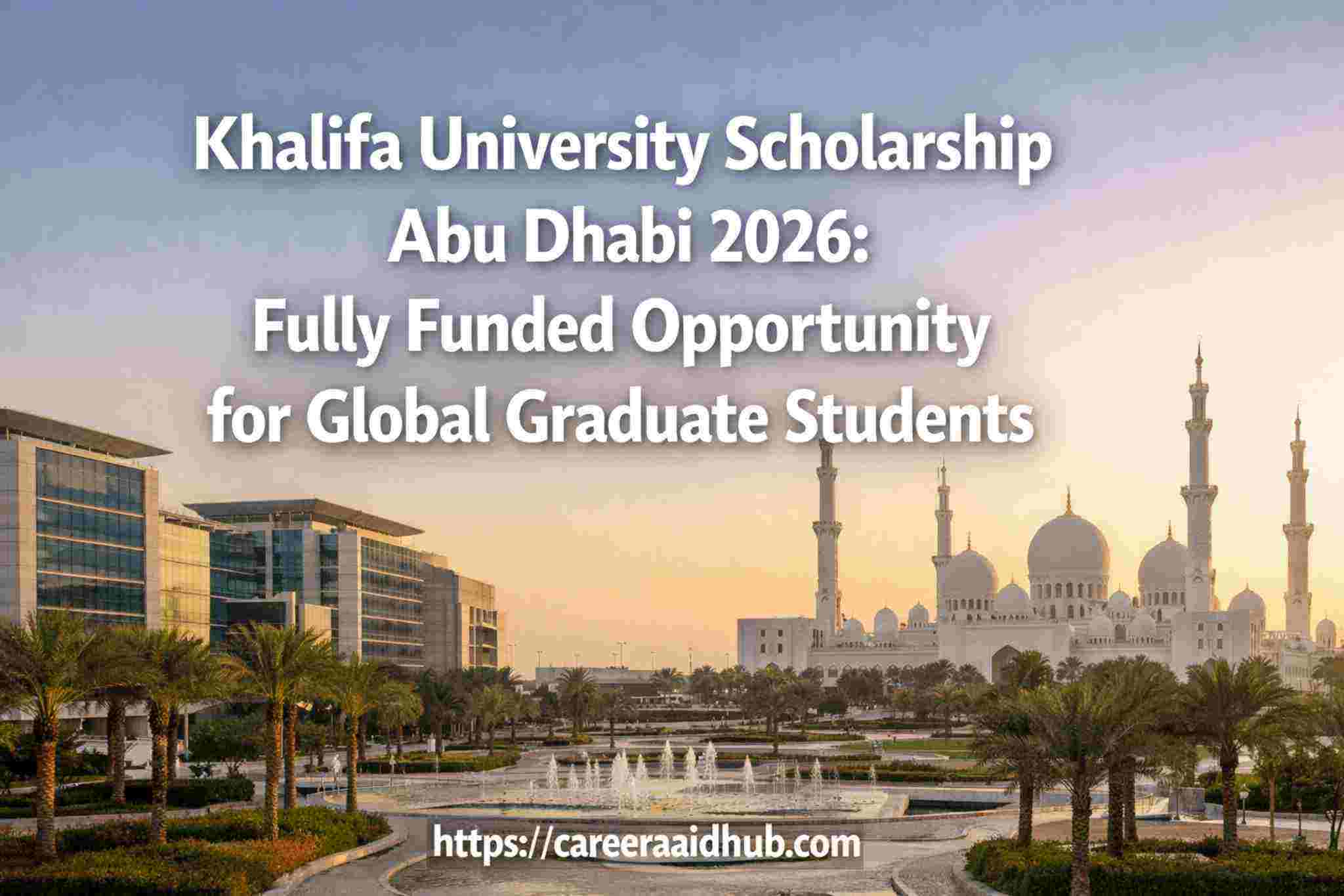 Khalifa University Scholarship Abu Dhabi - Career Guides, Scholarships ...