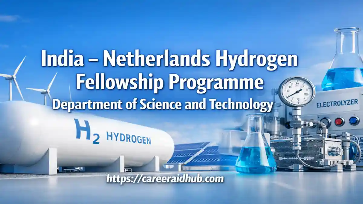 India - Netherlands Hydrogen Fellowship Programme: DST - Career Guides ...
