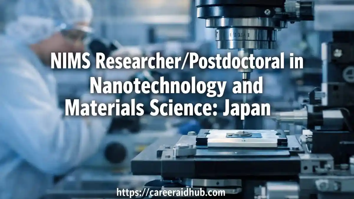 NIMS Researcher/Postdoctoral in Nanotechnology and Materials Science ...