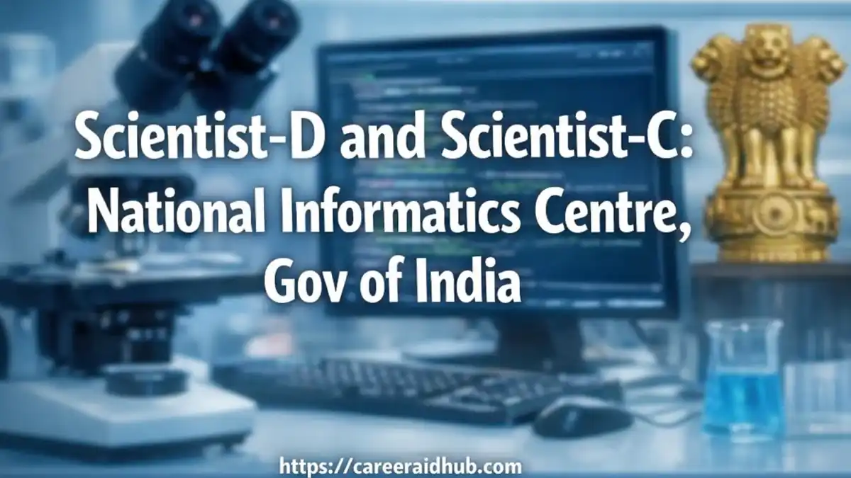 Scientist-D and Scientist-C: National Informatics Centre, Gov of India ...