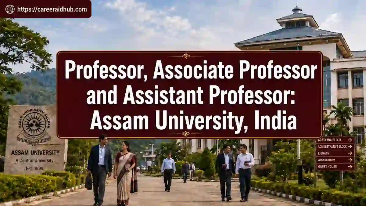 Assam University Faculty Recruitment: Professor, Associate Professor ...